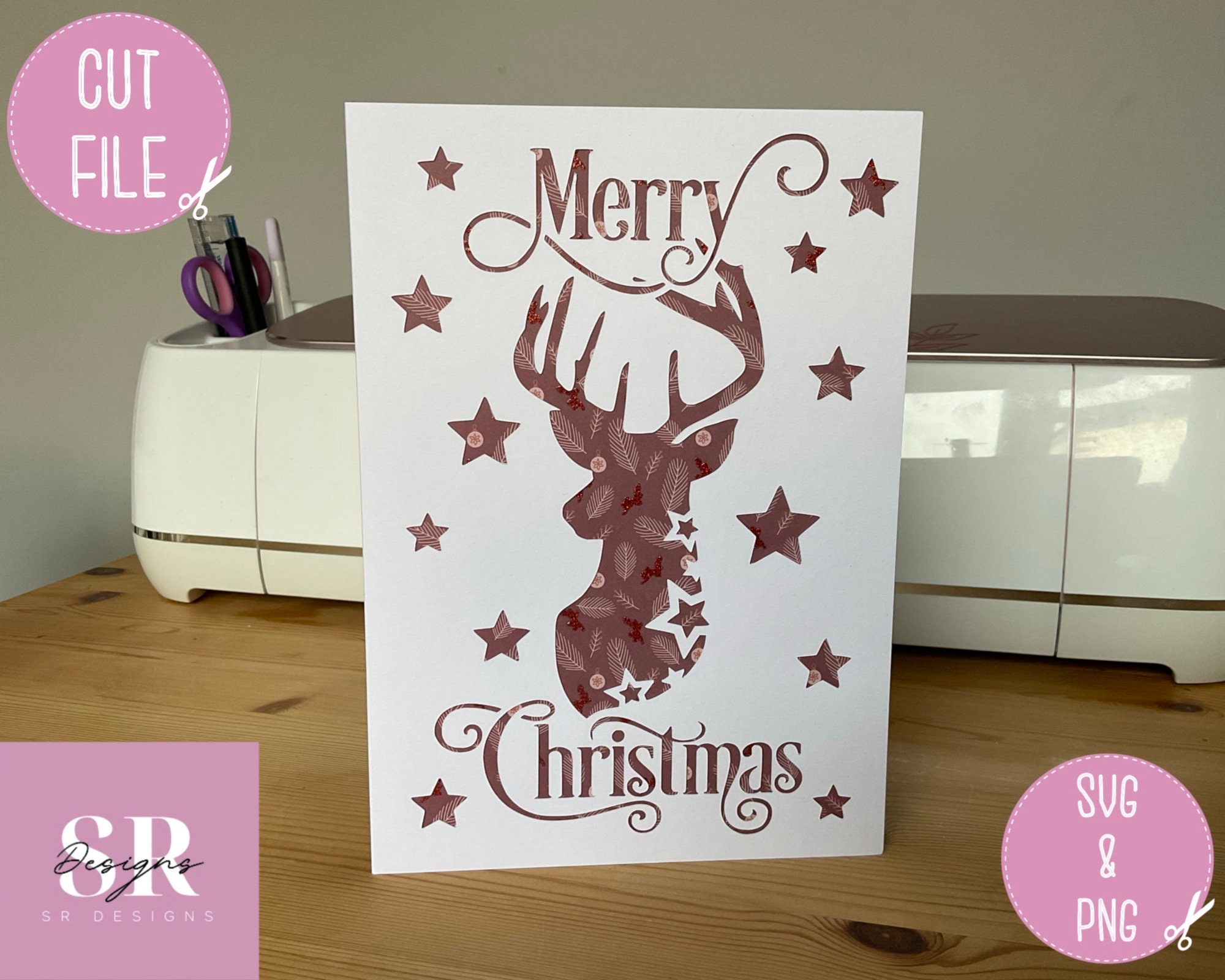 SVG: Christmas Card. Christmas Card Svg. Merry Christmas Svg. Cricut ...
