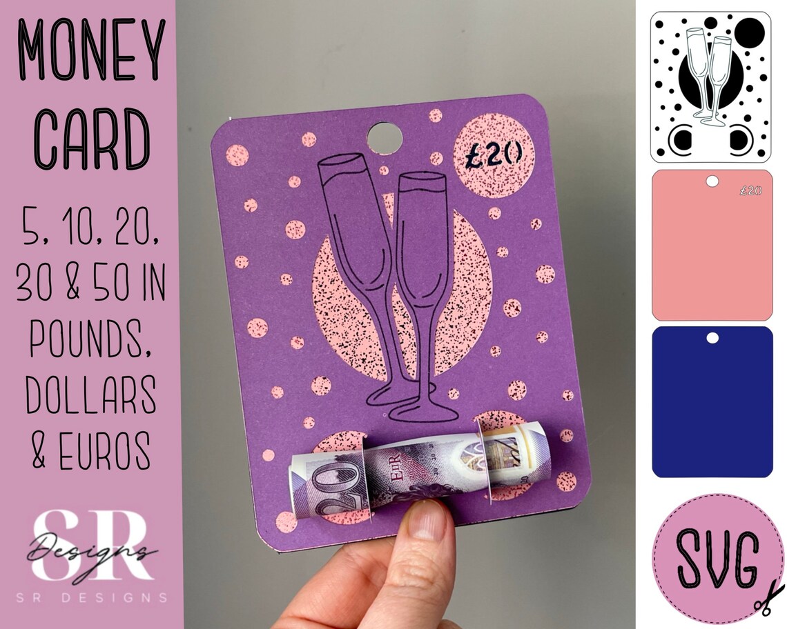 SVG: Birthday Money Card Bundle. Cricut Joy Friendly. Cut and - Etsy UK