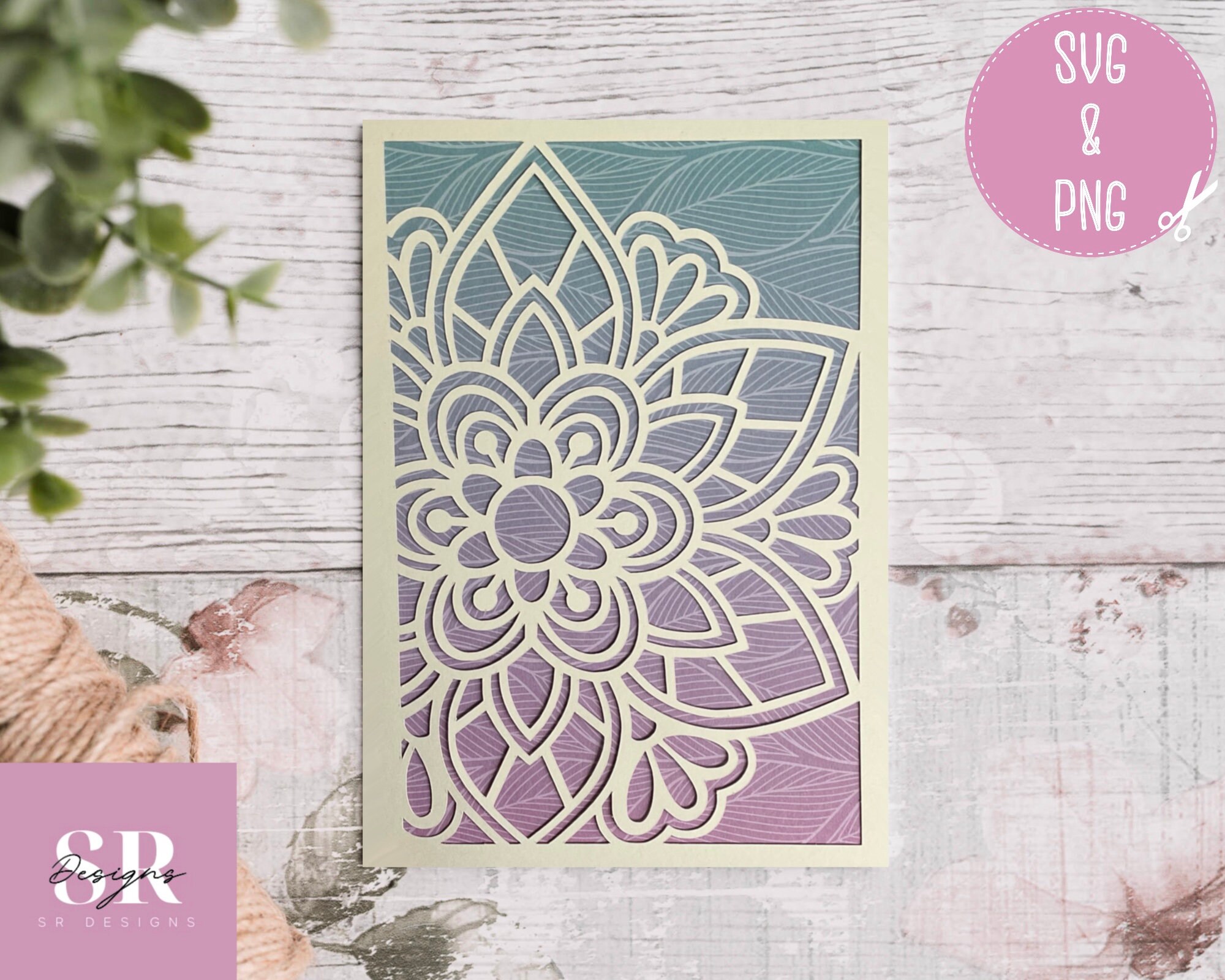 SVG: Mandala Card. Happy Birthday. Mandala Card Svg. SVG/PNG - Etsy