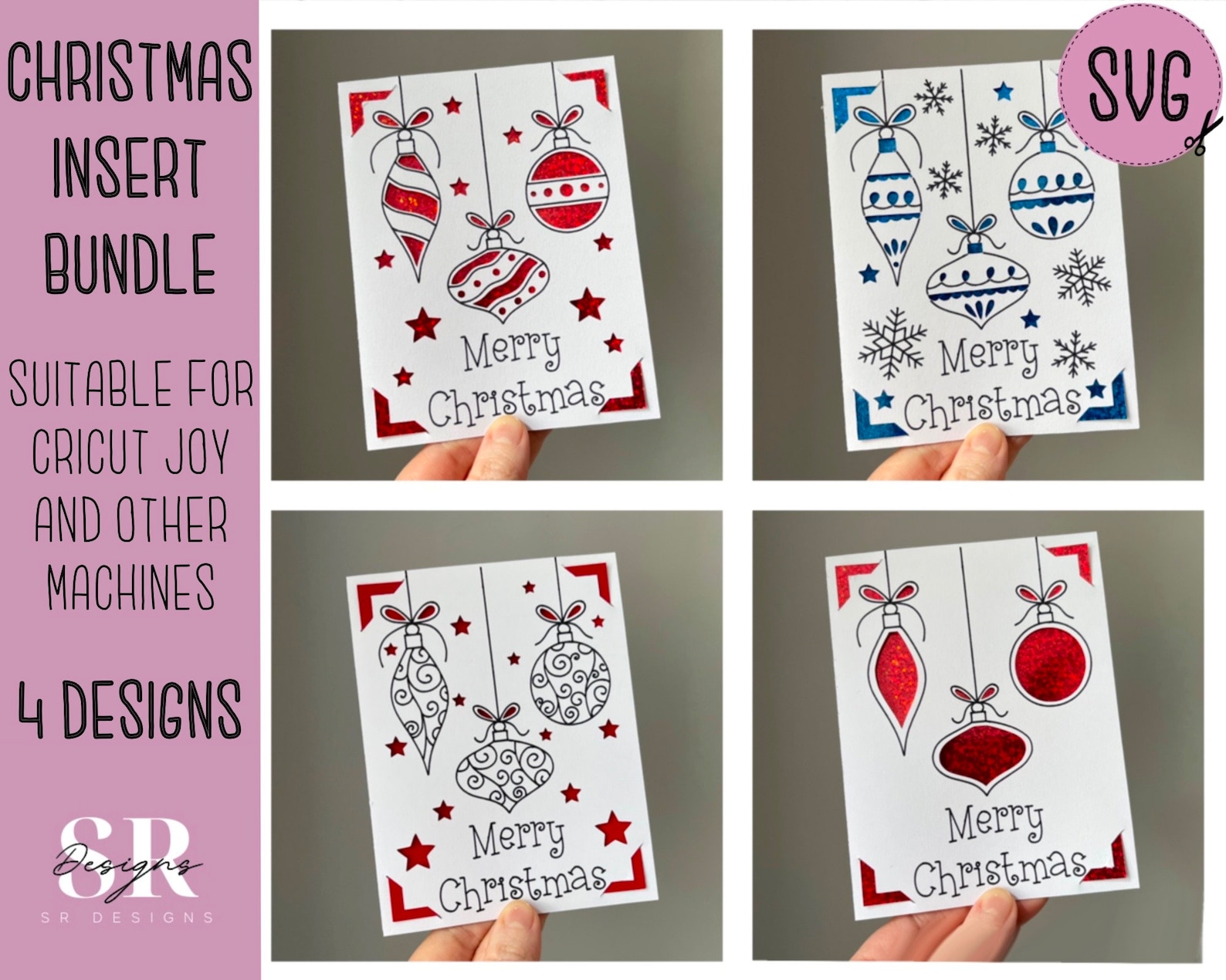 Svg Mega Christmas Insert Card Bundle Christmas Svg Christmas Card Svg Paper Cutting