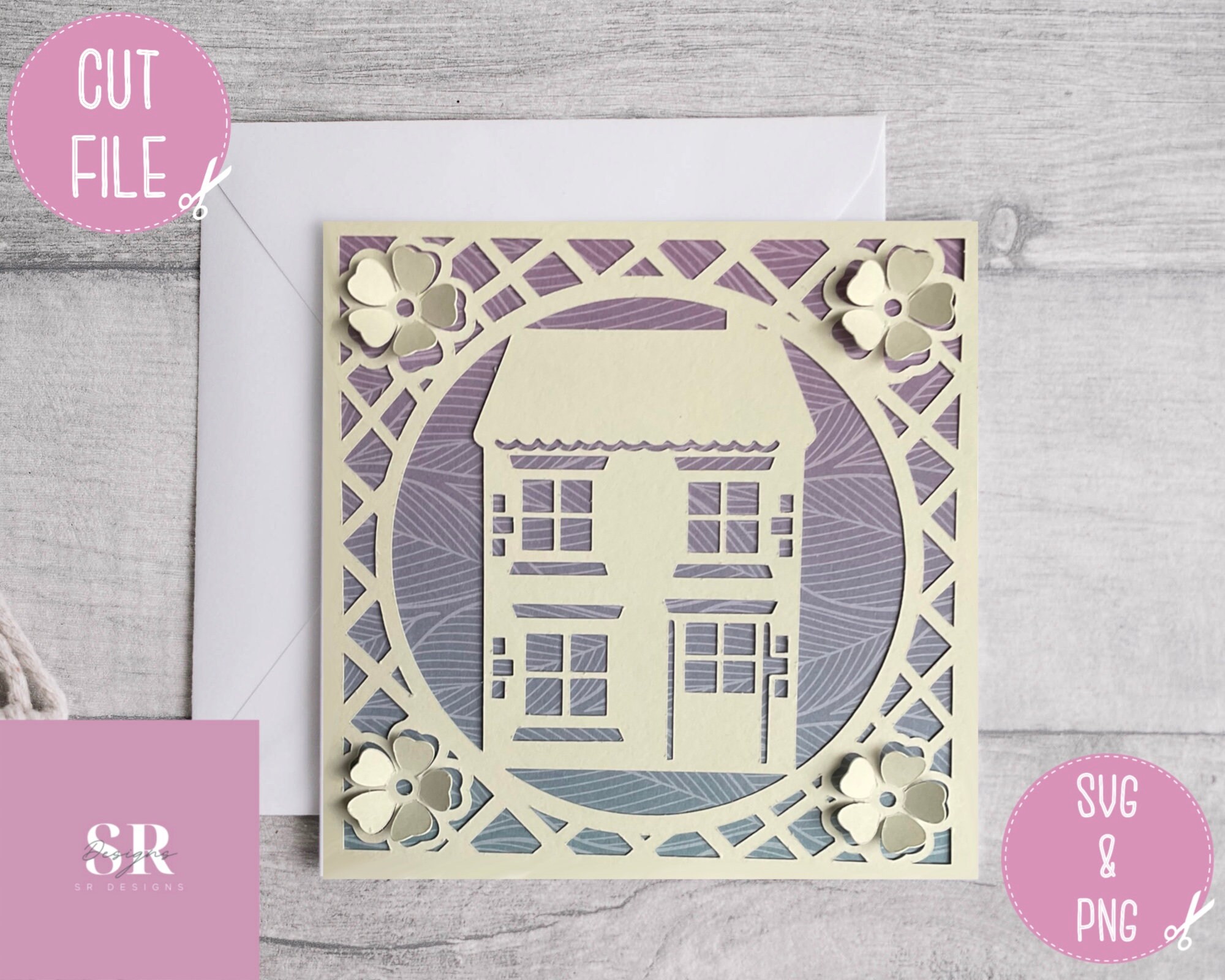 SVG: pop Up/ 3D New Home Card. Digital Download. Paper - Etsy