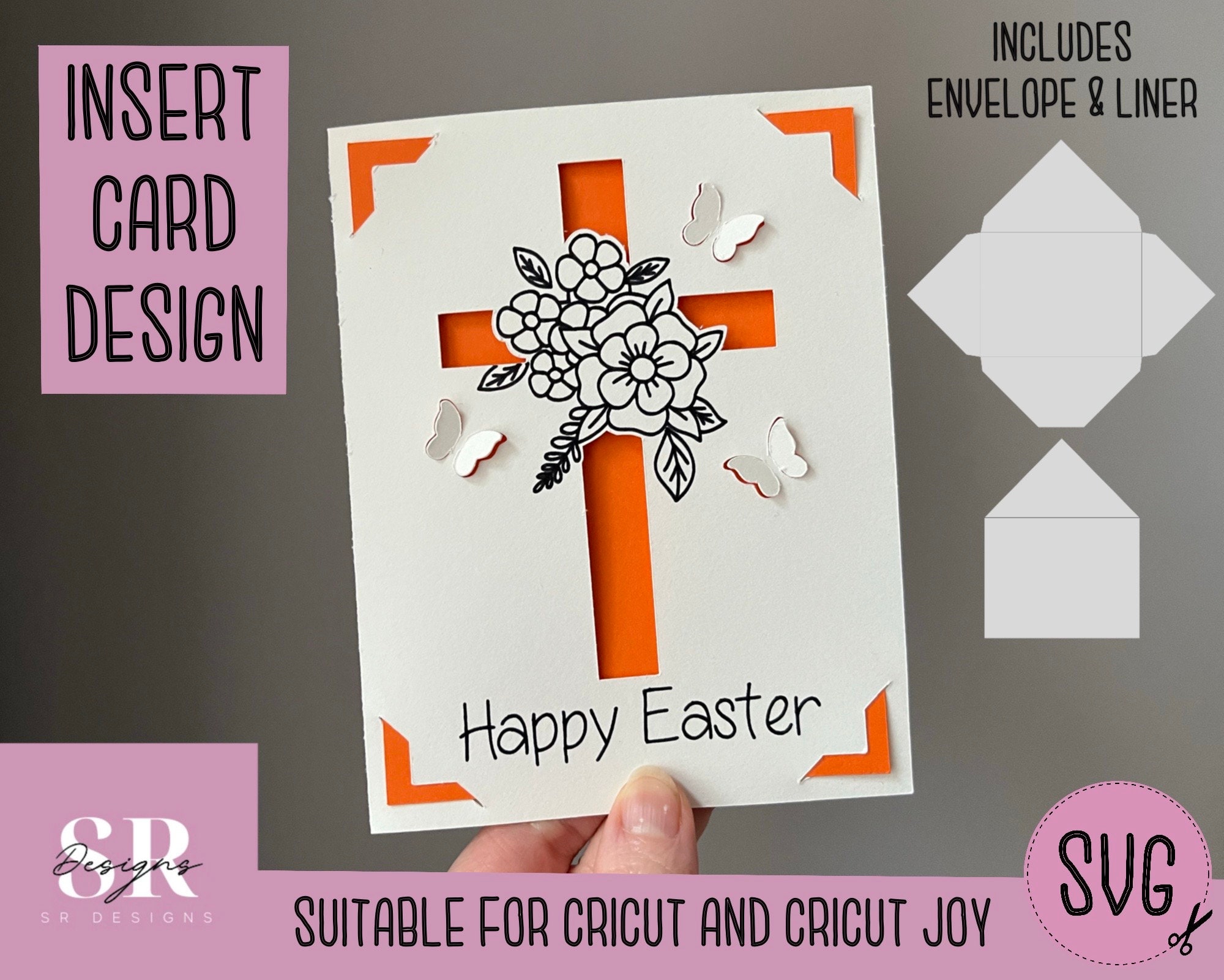 SVG: Easter Insert Card Bundle. 8 Designs. Cricut Joy | Etsy