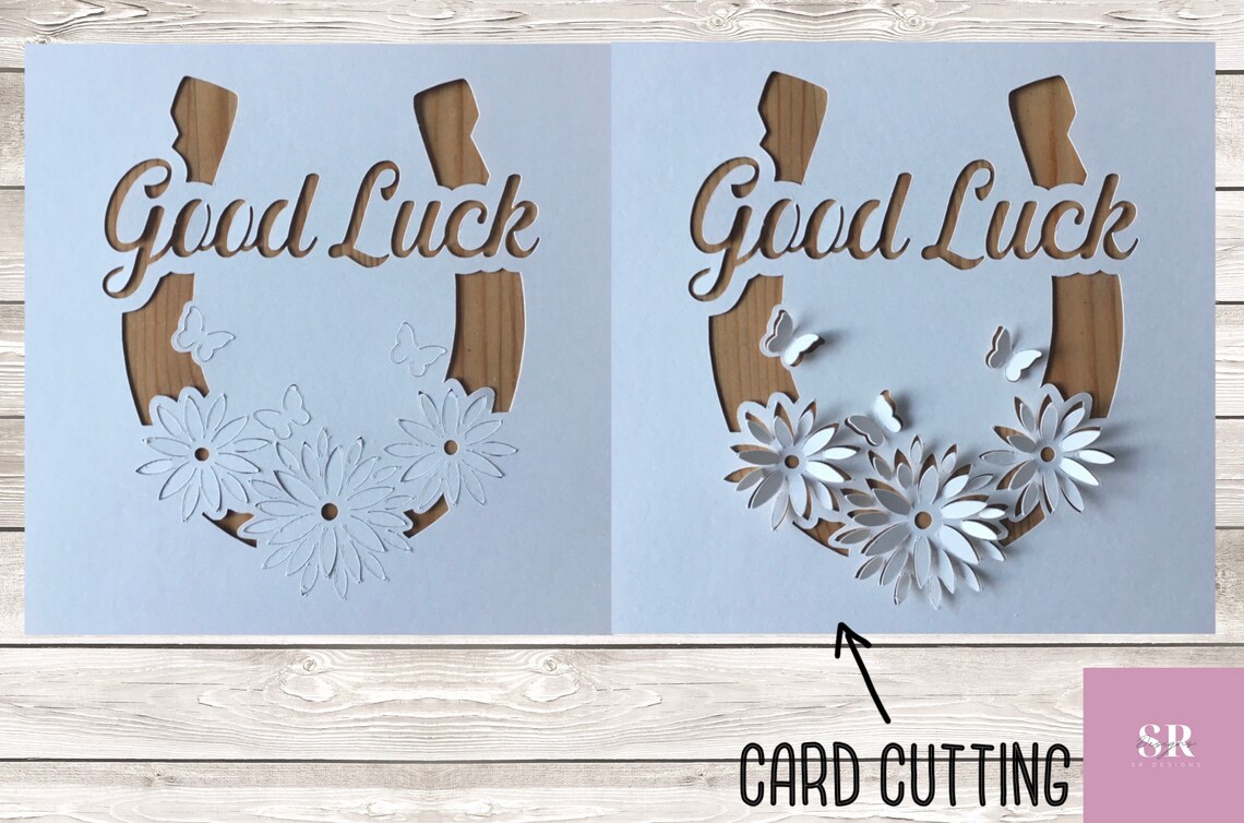 SVG: 3D/ pop up Good luck card. Good luck. Pop up card. Pop | Etsy