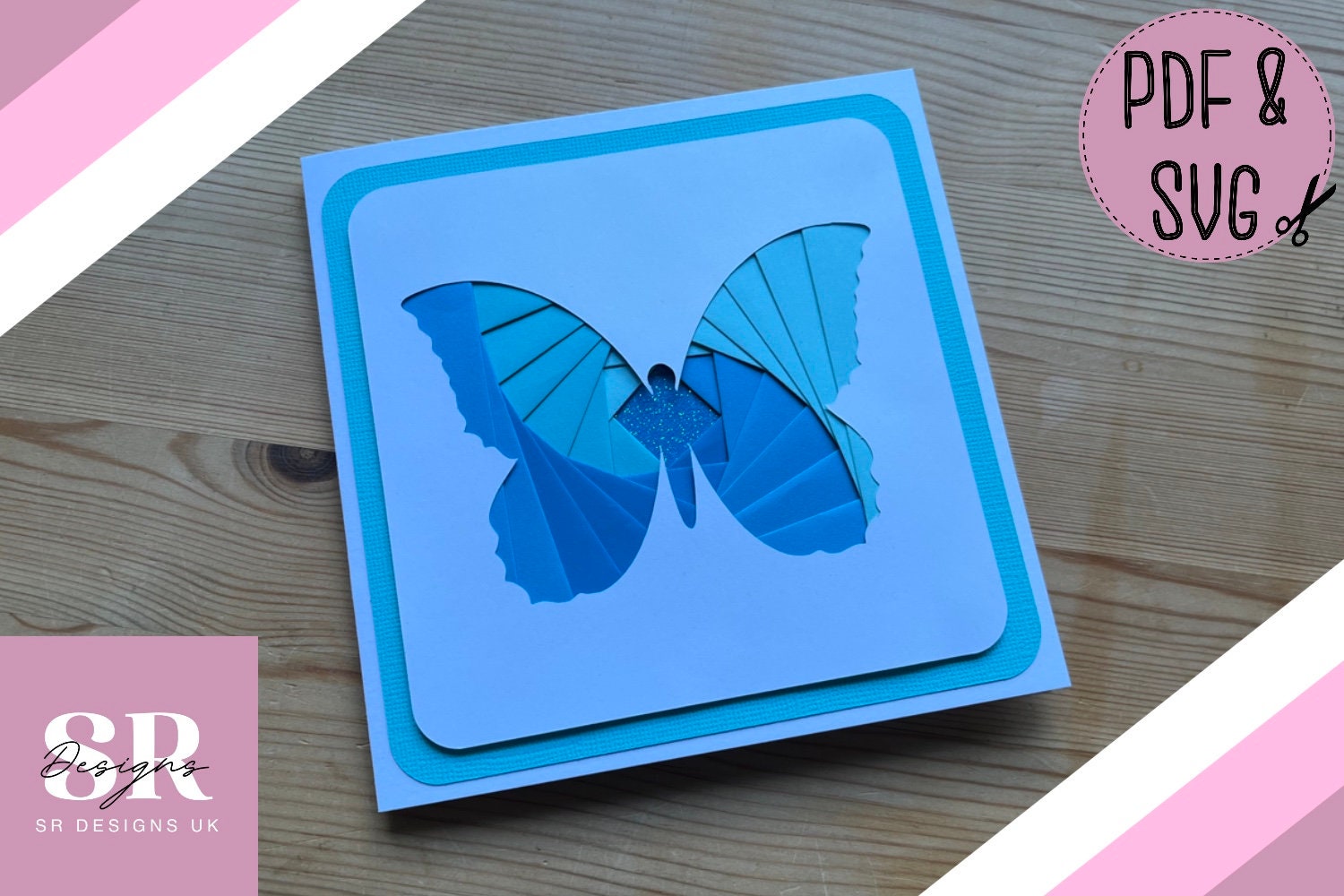 Butterfly Iris Folding Pattern Template PDF & SVG. Iris - Etsy Australia