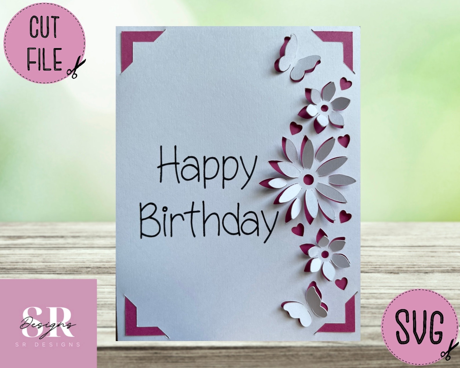 SVG: 3D Birthday Insert Card Bundle. Paper Cutting. Happy Birthday Svg ...