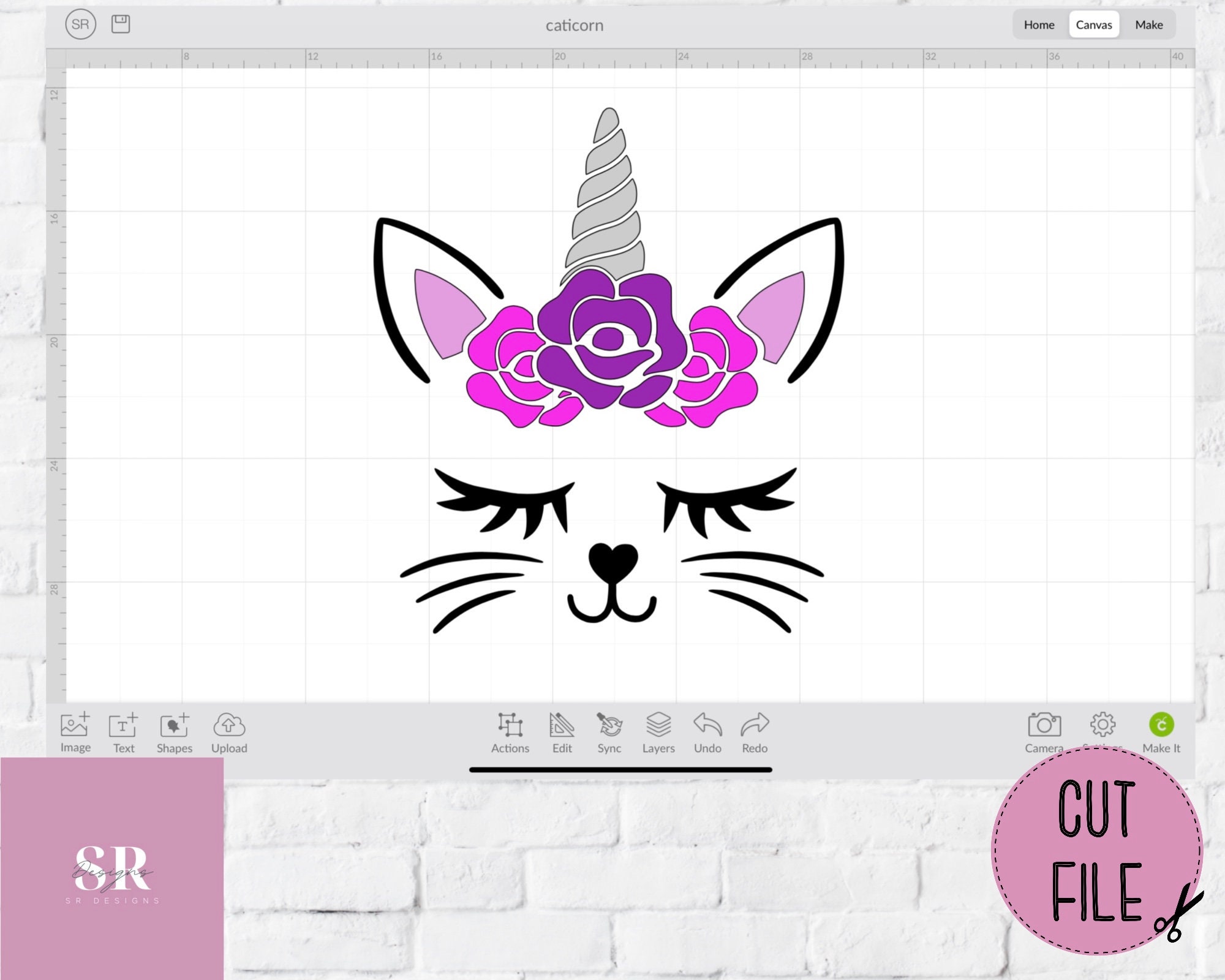 SVG: Caticorn svg. Katze svg. Caticorn Schnittdatei. Vinyl Caticorn ...