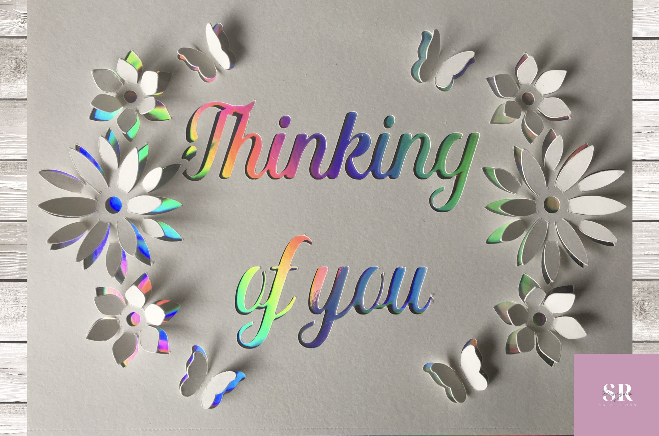 SVG: 3D/ 'Pop up' Denken an Dich Karte. Pop up Trauerfall Karte. Pop Up ...