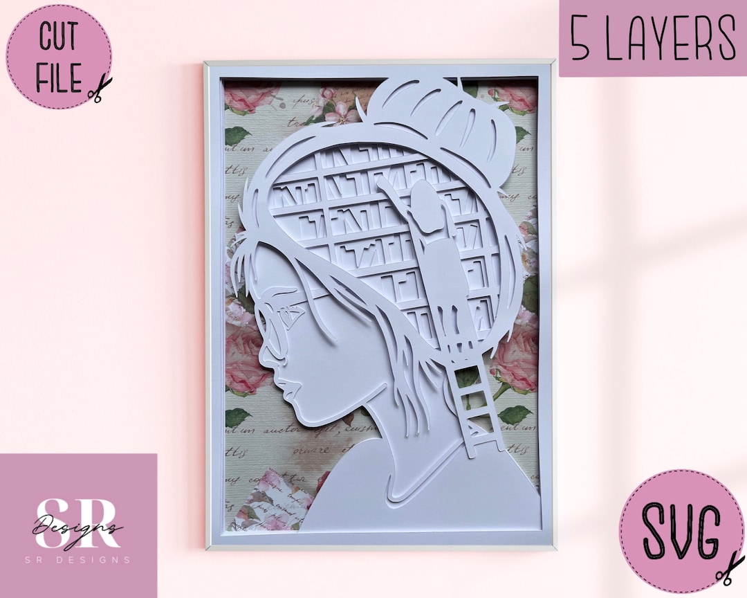 Digital: Girl Loves Books Shadowbox. Book Lover. Librarian. Book Worm ...