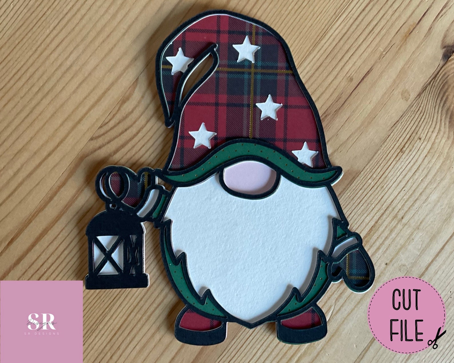 SVG: Layered Gnome Bundle. 3D Gonk Svg. Layered Gnome Family | Etsy