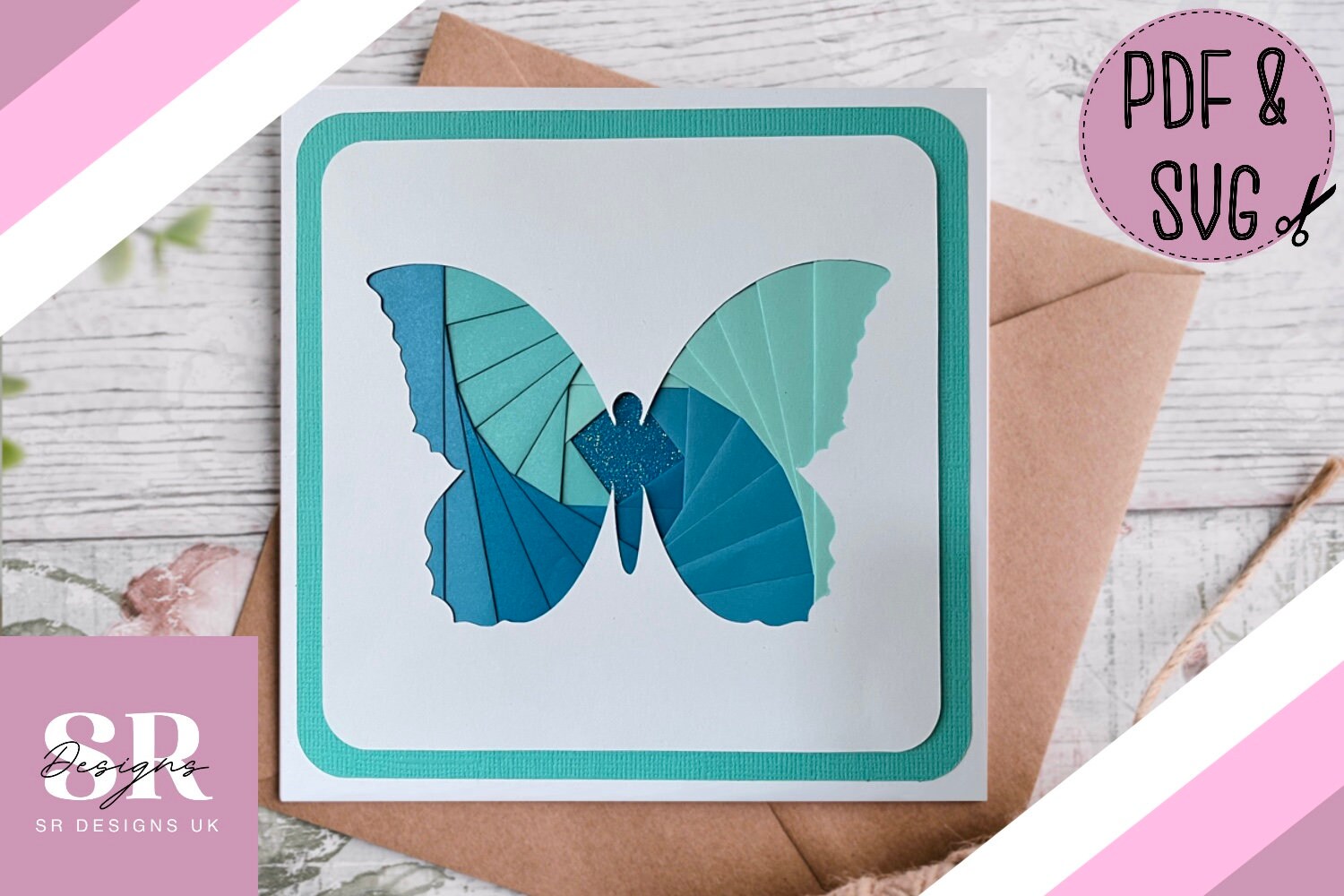 Butterfly Iris Folding Pattern Template PDF & SVG. Iris - Etsy Australia