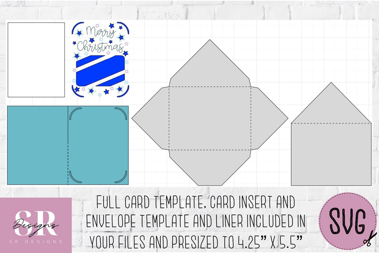 SVG: Christmas Gift Card. Cricut Joy Friendly. Cut and Draw - Etsy