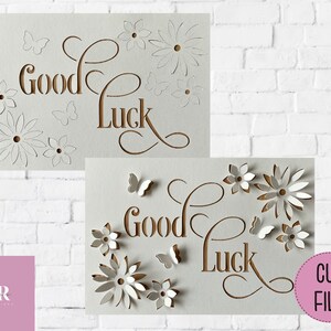 SVG: 3D/ ‘pop Up’ Good Luck Card. Good Luck Card Svg. Pop up Card. Pop ...