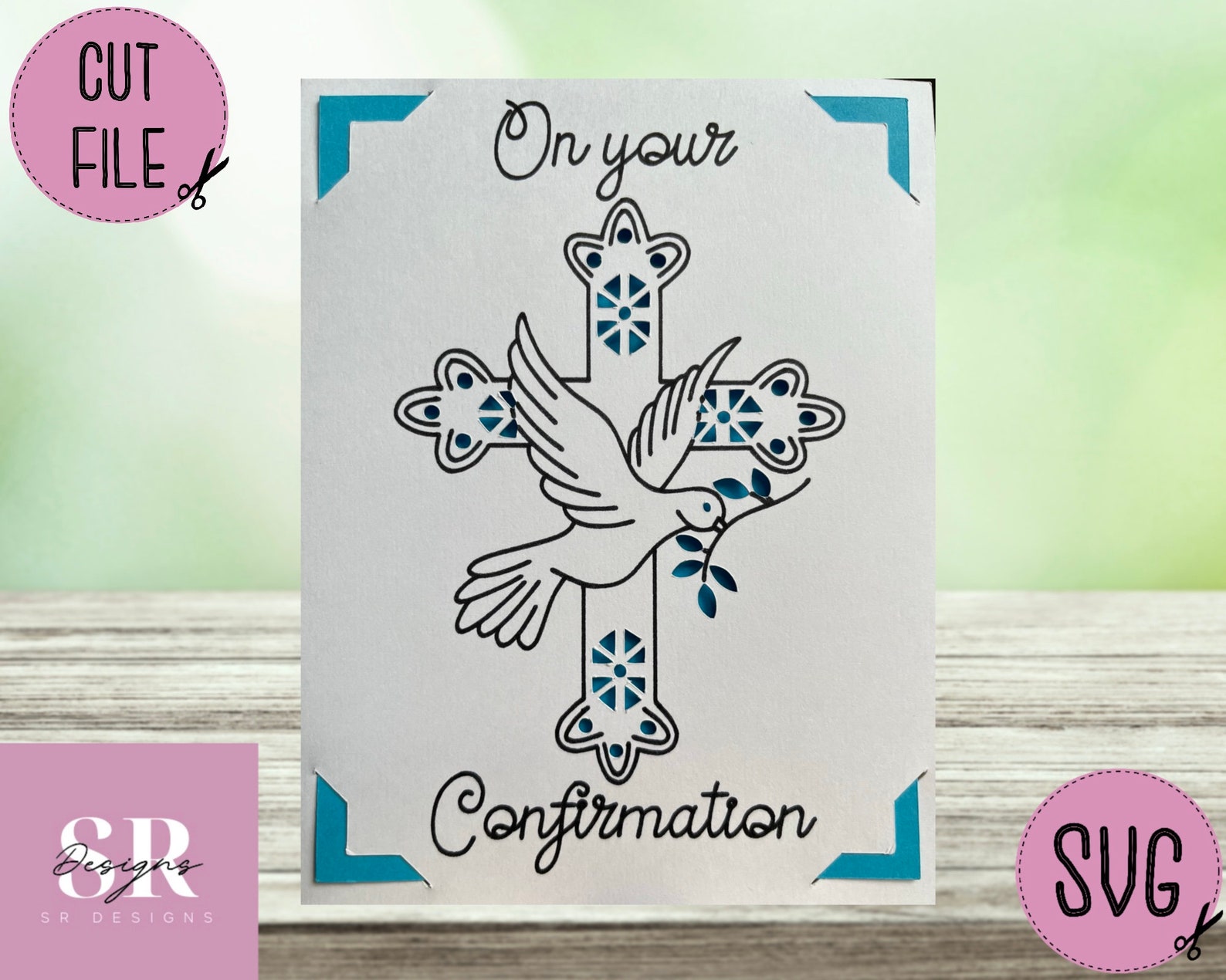SVG: Confirmation Insert Card. Cricut Joy Friendly. Draw and - Etsy