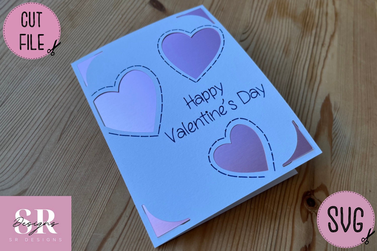 SVG: Valentines Day Insert Card. Cricut Joy Friendly. Draw - Etsy