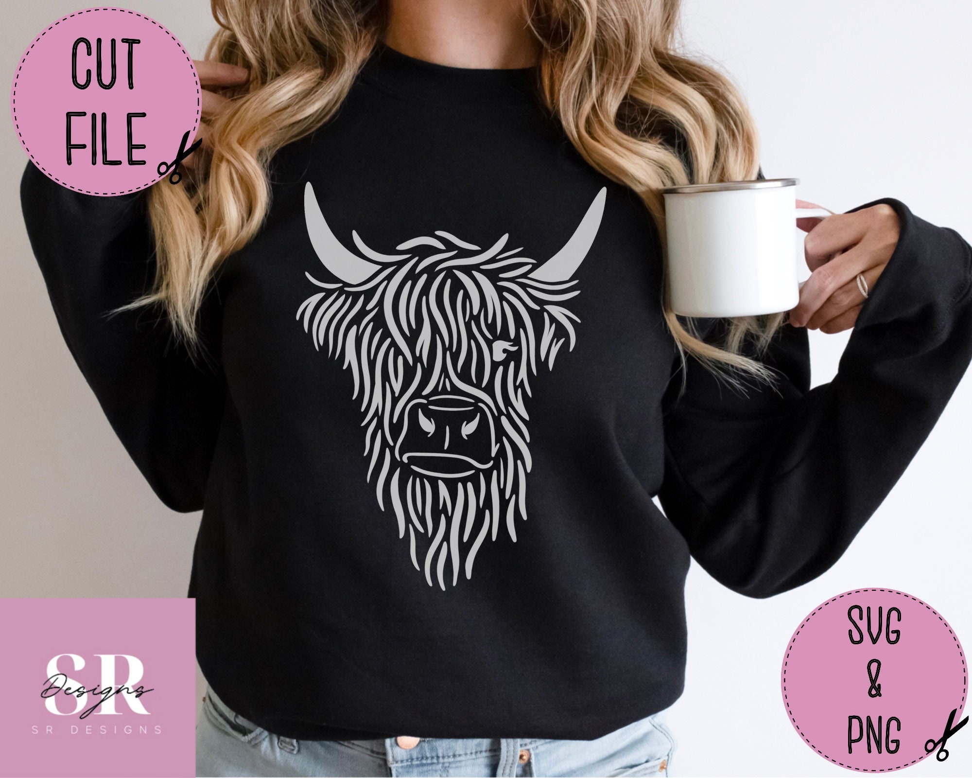 SVG: Highland Cow. Highland Cow Cut File. Highland Cow Svg. - Etsy