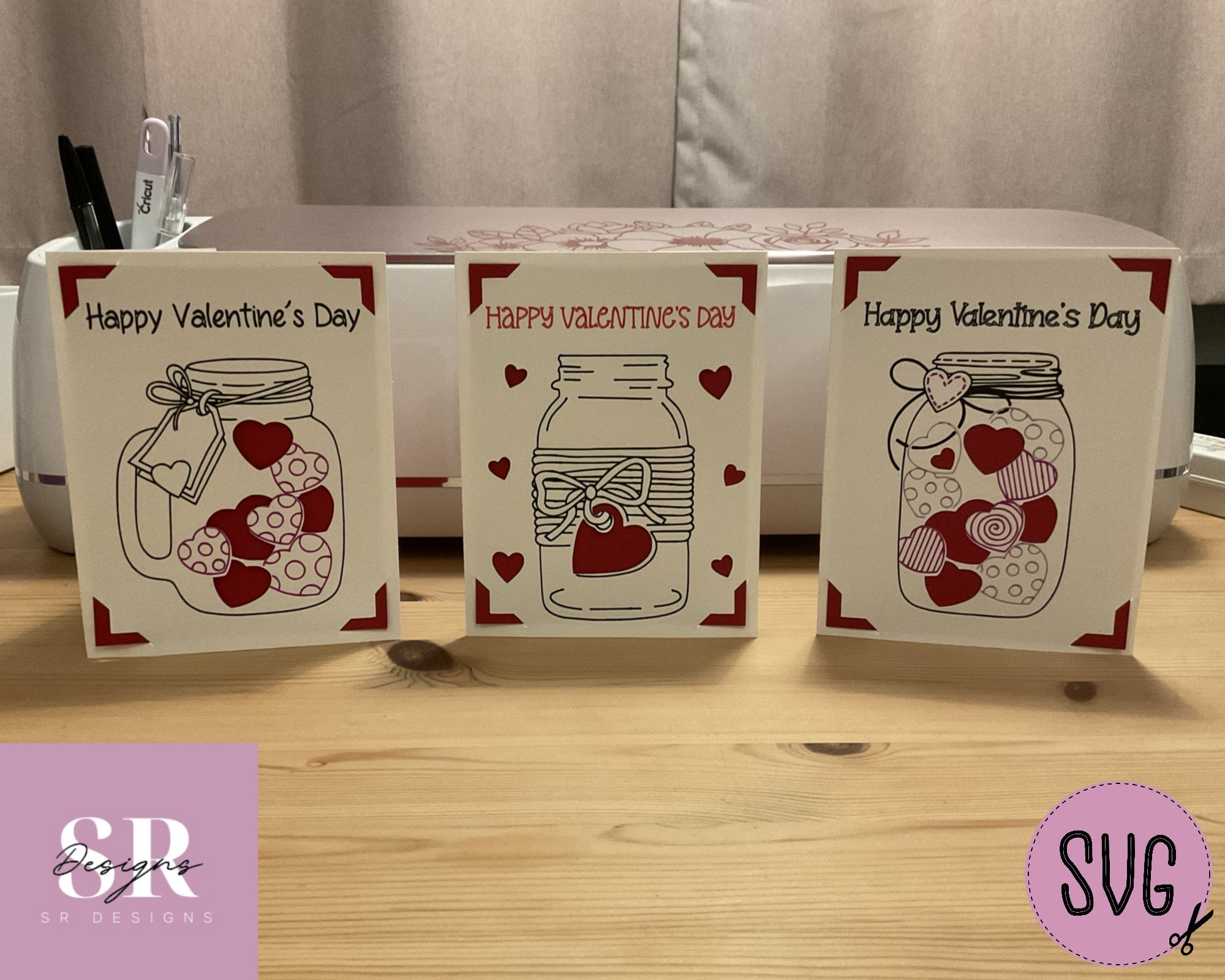 SVG: Valentine’s Insert Card Bundle. Cricut Joy Friendly. Envelope ...