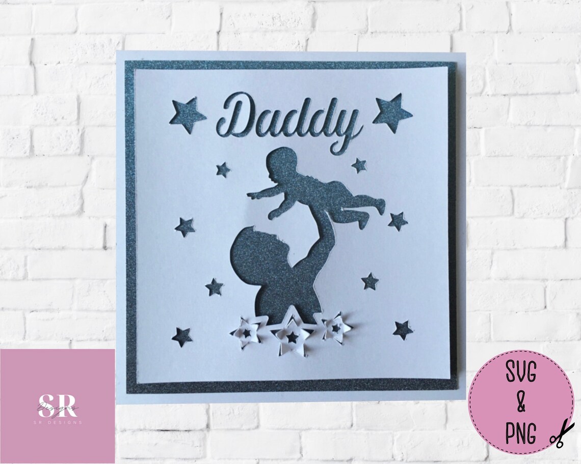 SVG: 3D/ pop Up Fathers Day Card Digital Download. Daddy. - Etsy