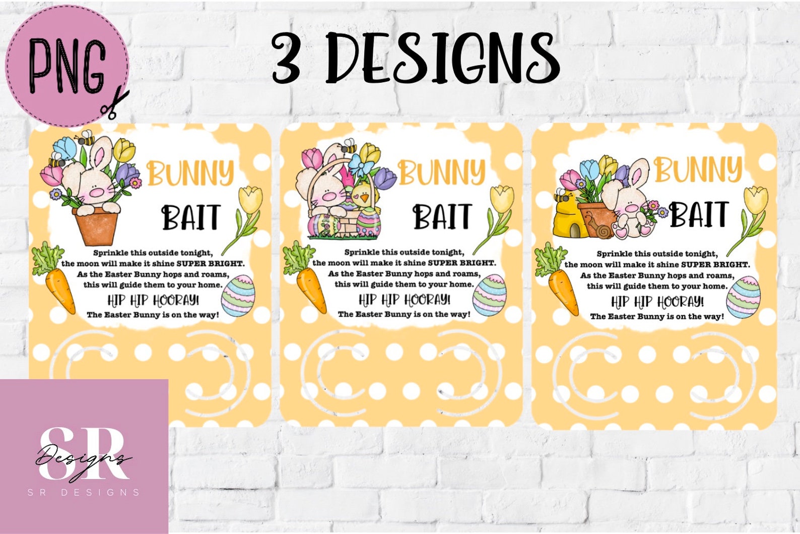 Bunny Bait Card PNG. Bunny Bait Bundle. Bunny Food Printable PNG File ...