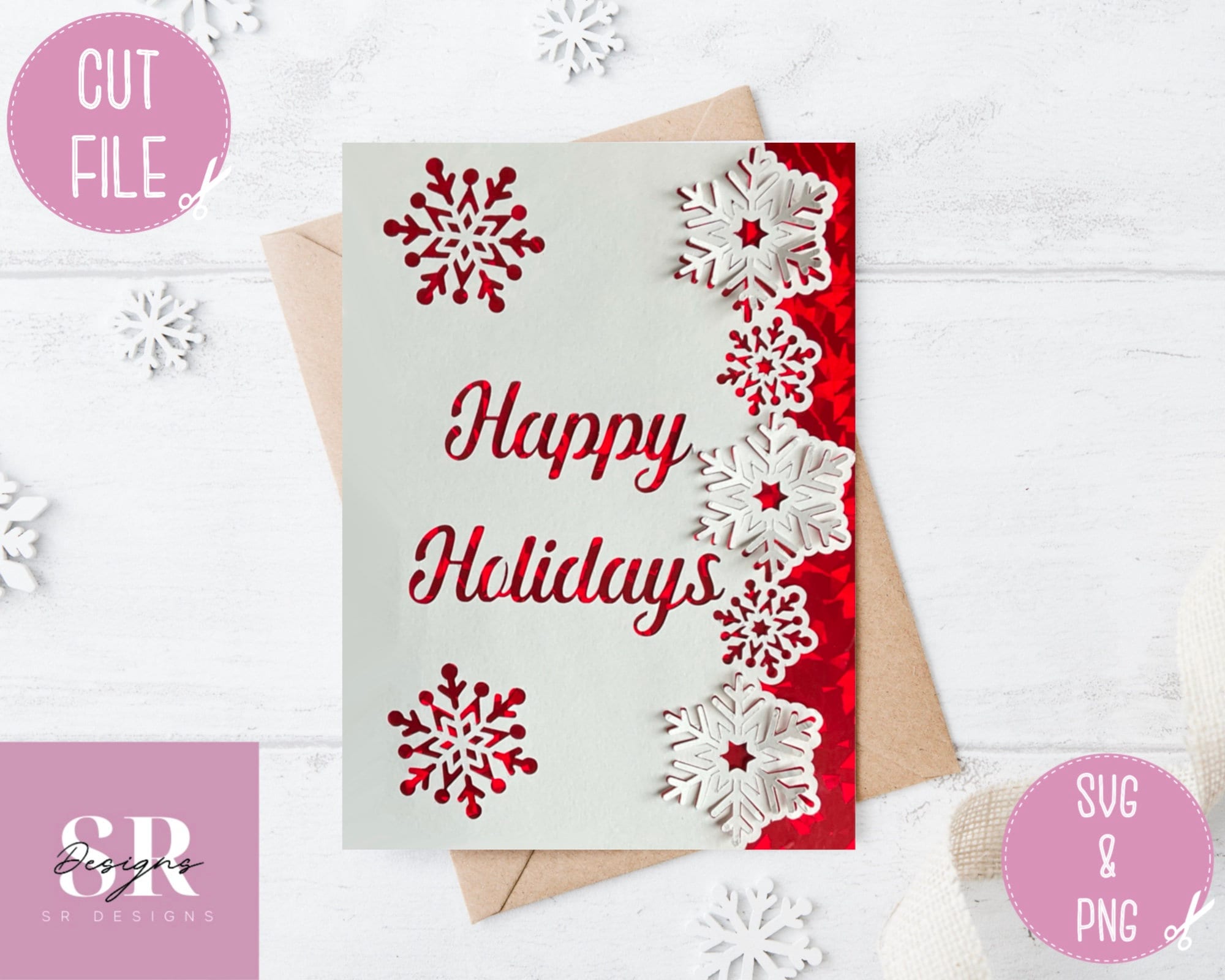 SVG: pop Up/ 3D Happy Holidays Card. Xmas Card Svg. Pop up - Etsy