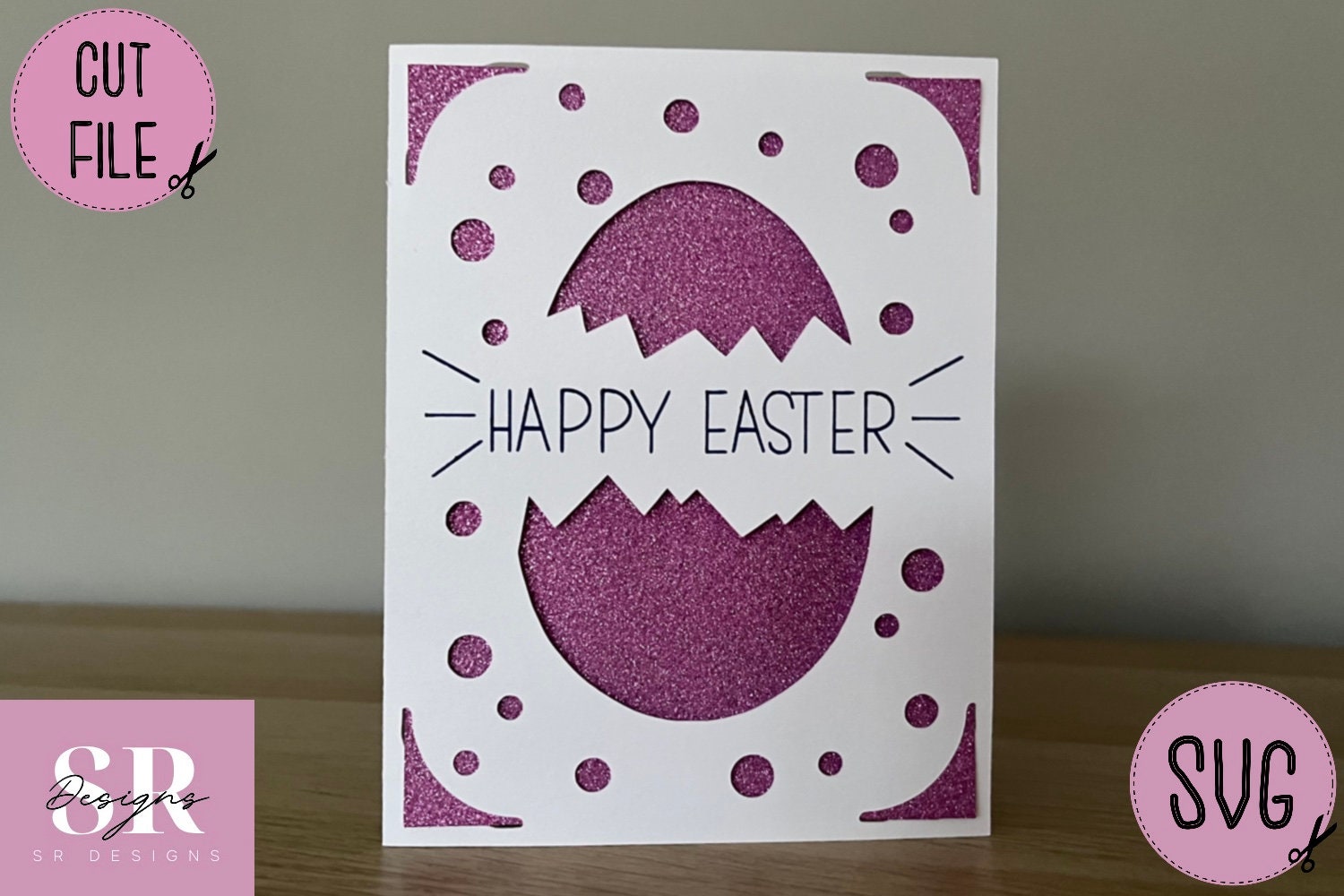 SVG: Easter Insert Card. Cricut Joy Friendly. Draw and Cut Card Design ...