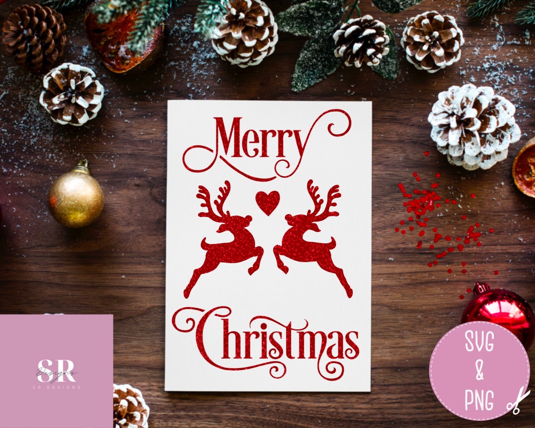 SVG: Christmas Card. Christmas Card Svg. Merry Christmas Svg. Cricut ...