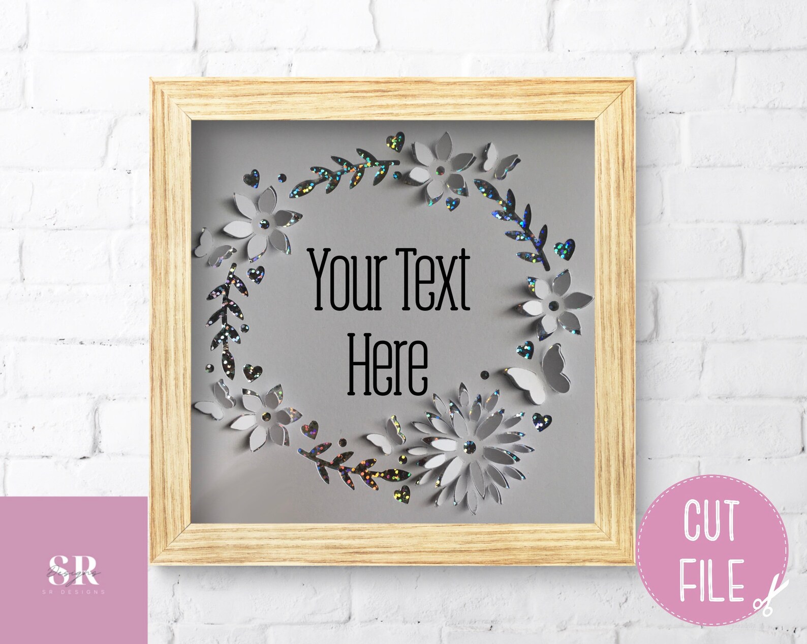 SVG: 3D/ pop Up Flower Wreath/frame Bundle. Floral Wreath. - Etsy