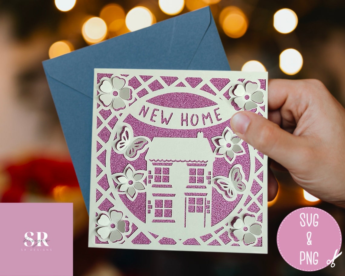 SVG: pop Up/ 3D New Home Card. Digital Download. Paper - Etsy