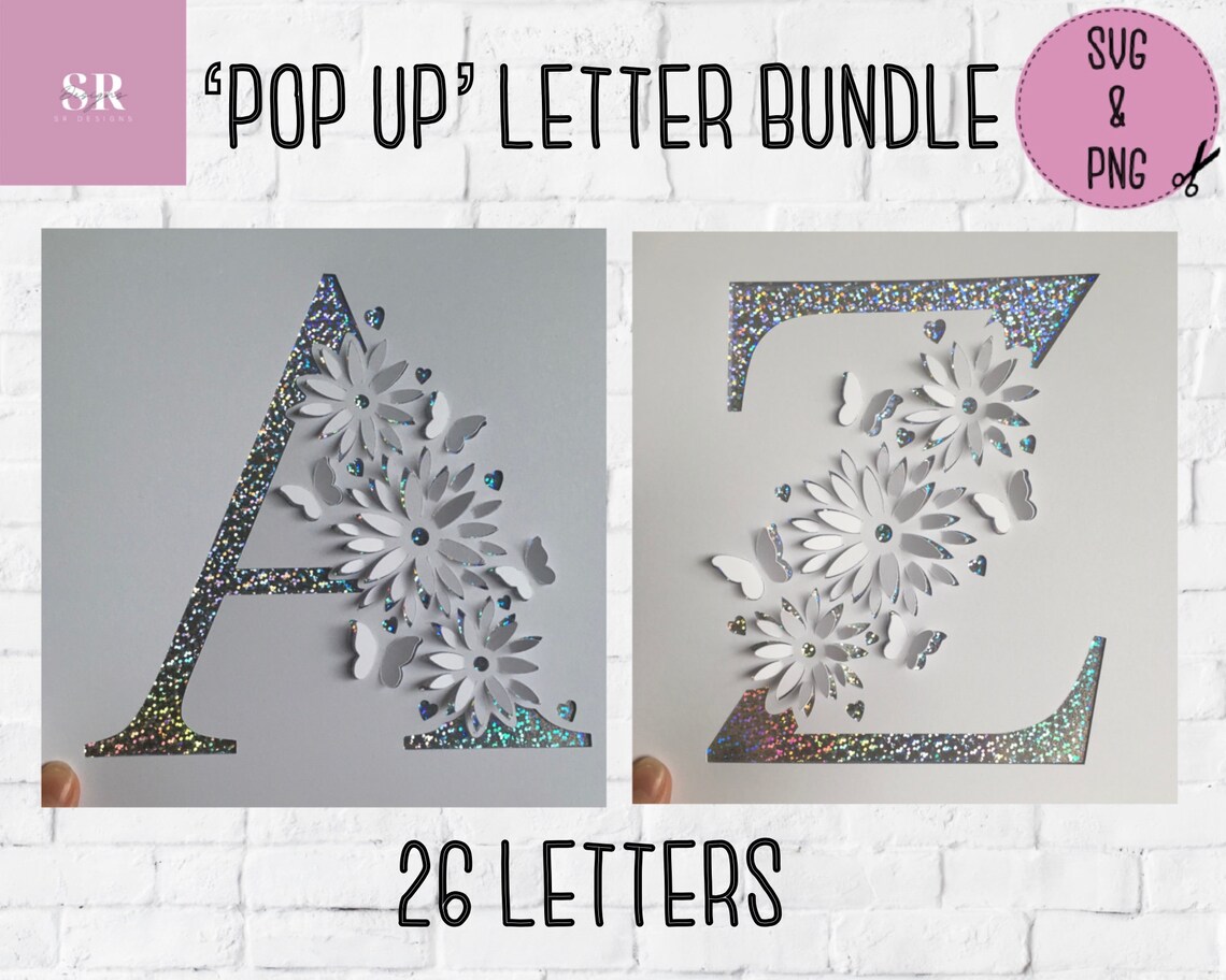 SVG: Pop Up/ 3D Alphabet Bundle. 26 Letters. Alphabet Pop Up. - Etsy UK