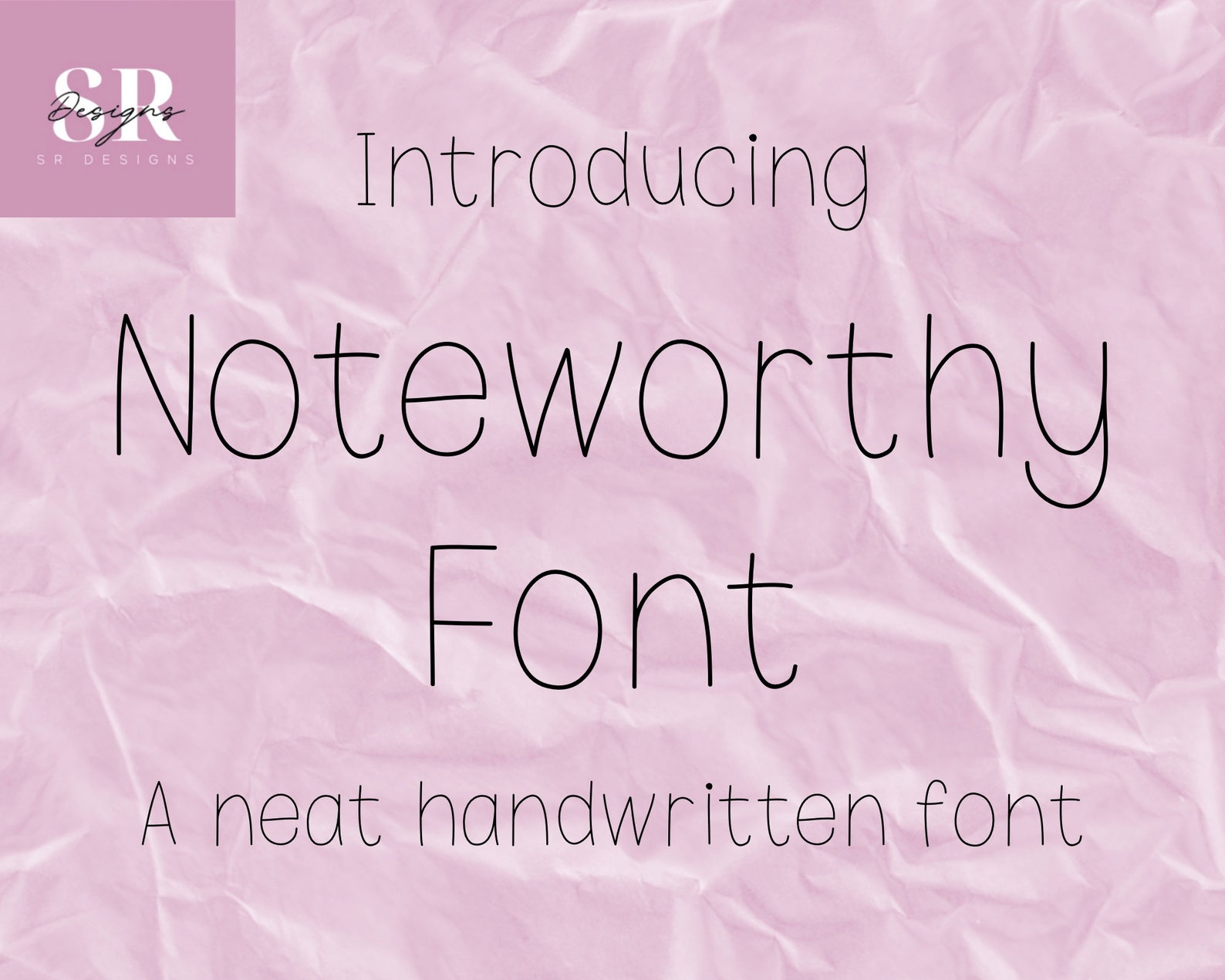 Noteworthy Font | Handwritten Font | Suitable for Printing - Etsy