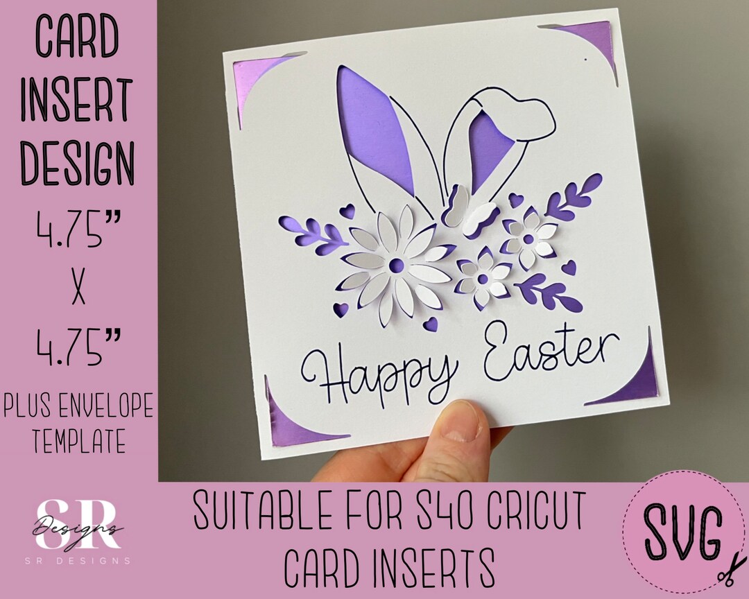 SVG: Easter Insert Card. Cricut S40 Insert Card. Easter Card Svg ...