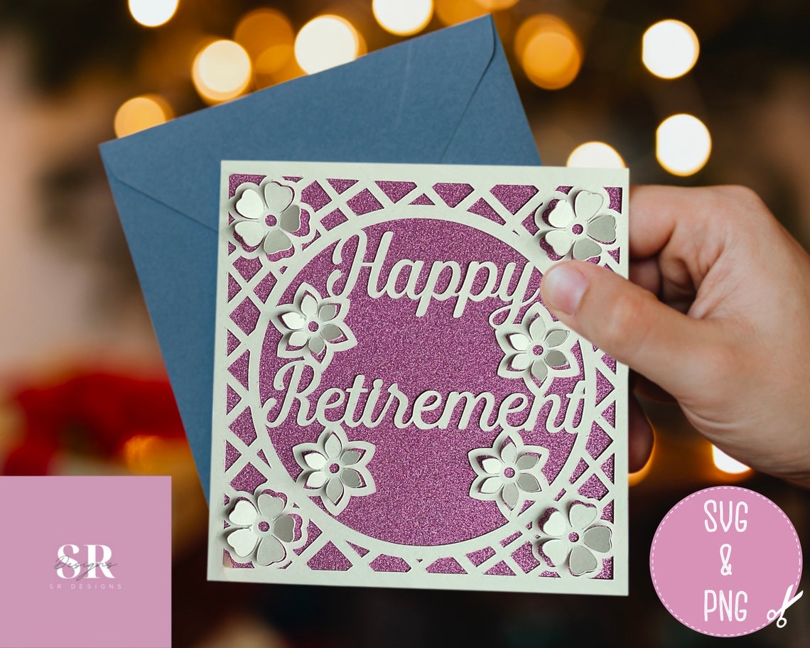 SVG: pop Up/ 3D Happy Retirement Card. Digital Download. | Etsy