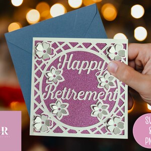 SVG: ‘pop Up’/ 3D Happy Retirement Card. Digital Download. Paper ...
