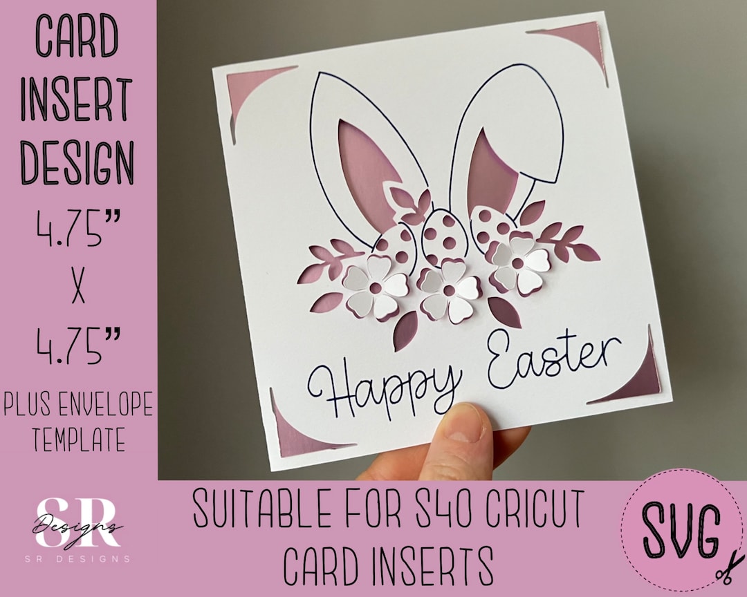 SVG: Easter Insert Card. Cricut S40 Insert Card. Easter Card Svg ...