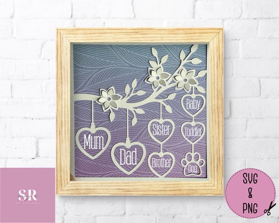 SVG: 3D Family Tree Card. Digital Download. Paper Cutting. - Etsy Canada