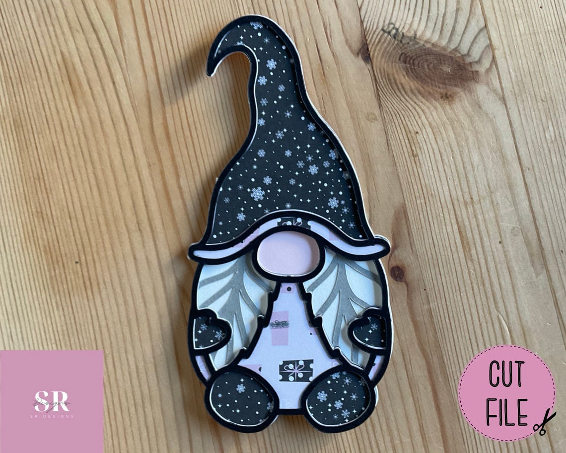 SVG: Layered Gnome Bundle. 3D Gonk Svg. Layered Gnome Family | Etsy