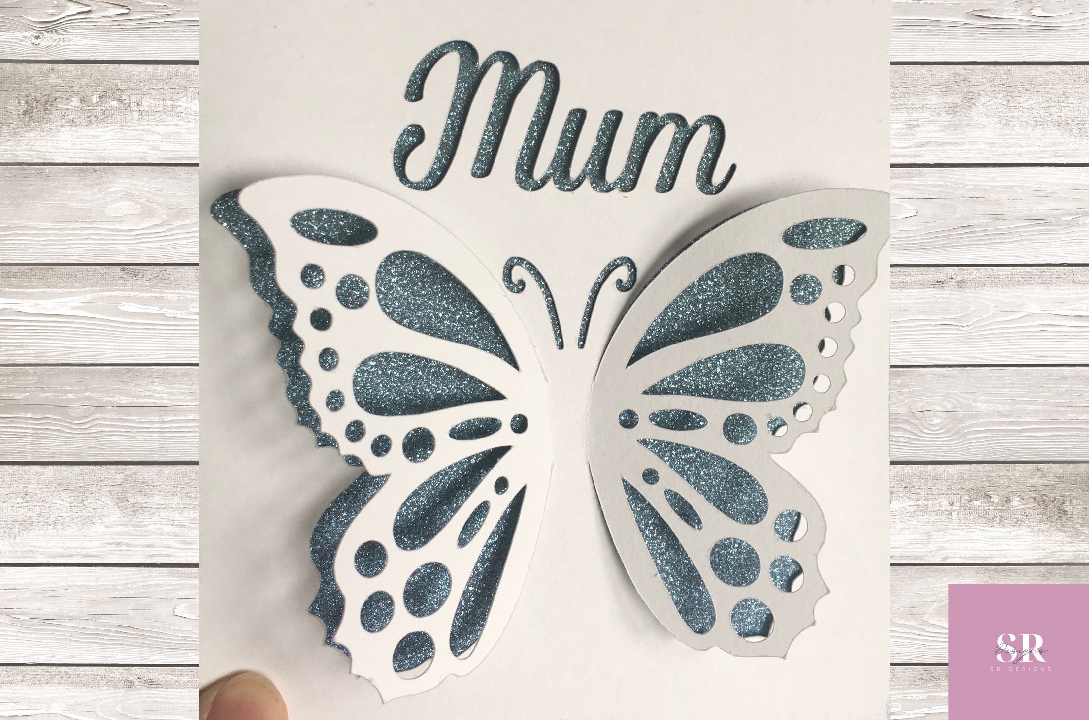 SVG: 3D/ pop up Butterfly Mum card digital download. | Etsy