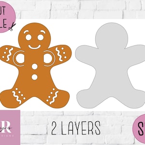 SVG: Gingerbread Man Money Card. Christmas Money Holder. Cricut Joy ...