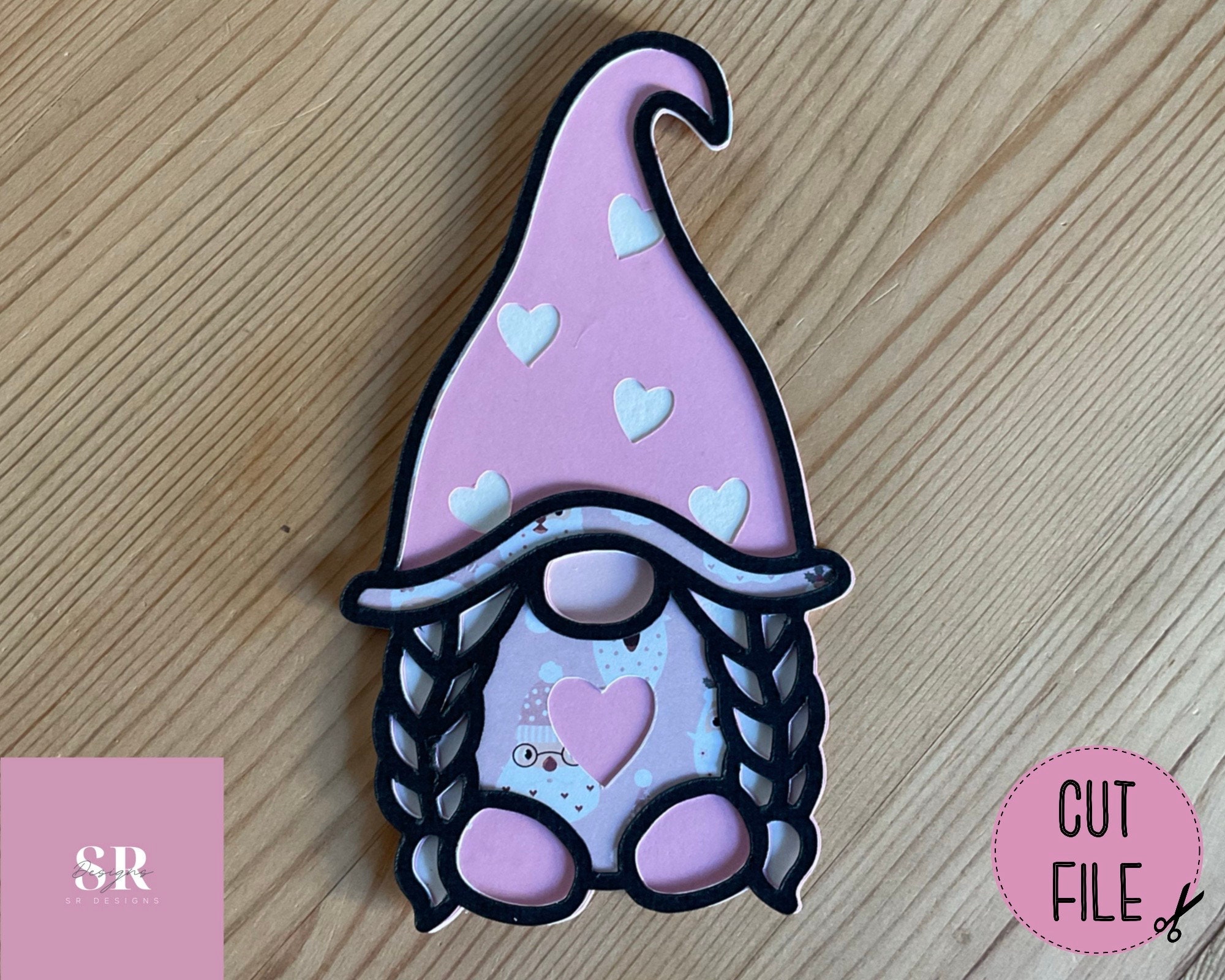 SVG: Layered Gnome Bundle. 3D Gonk Svg. Layered Gnome Family | Etsy