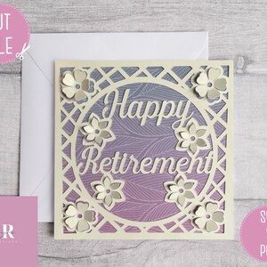 SVG: ‘pop Up’/ 3D Happy Retirement Card. Digital Download. Paper ...