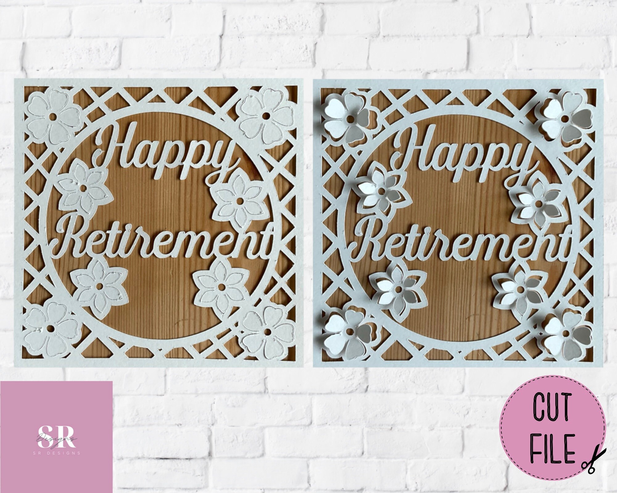 SVG: pop Up/ 3D Happy Retirement Card. Digital Download. | Etsy