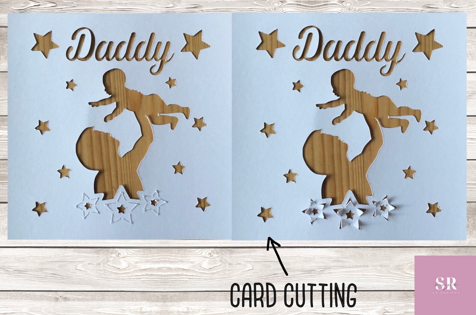 SVG: 3D/ pop Up Fathers Day Card Digital Download. Daddy. - Etsy