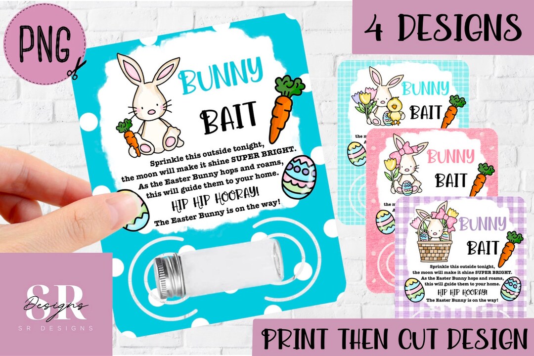 Bunny Bait Card PNG. Bunny Bait Bundle. Bunny Food Printable PNG File ...