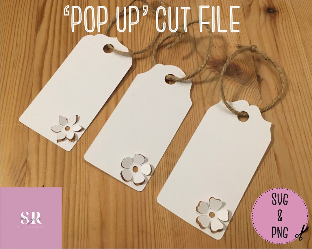SVG: ‘pop Up’/ 3D Gift Tags. Digital Download. Paper Cutting. Floral ...