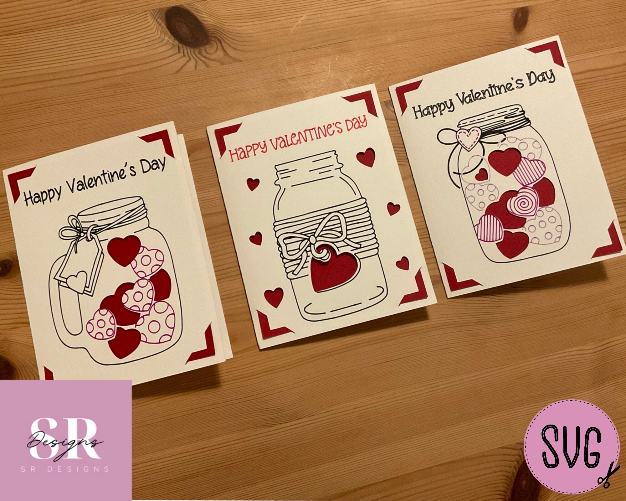 SVG: Valentines Insert Card Bundle. Cricut Joy Friendly. | Etsy