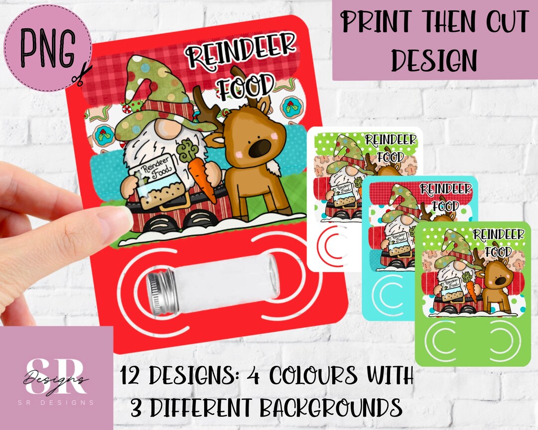 PNG: Reindeer Food Card Bundle. Reindeer Food Holder. Reindeer Card PNG ...