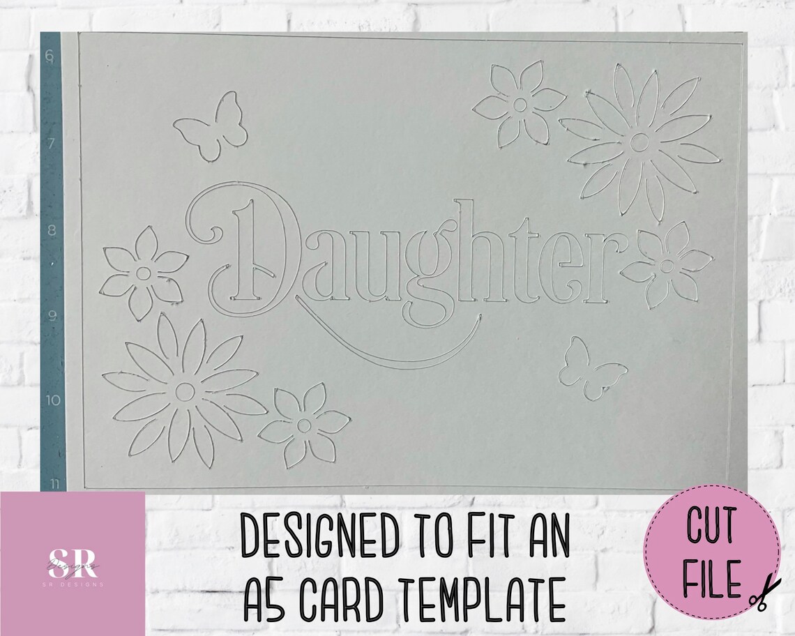 SVG: 3D Daughter Card. Happy Birthday. Daughter Card Svg. Pop | Etsy UK