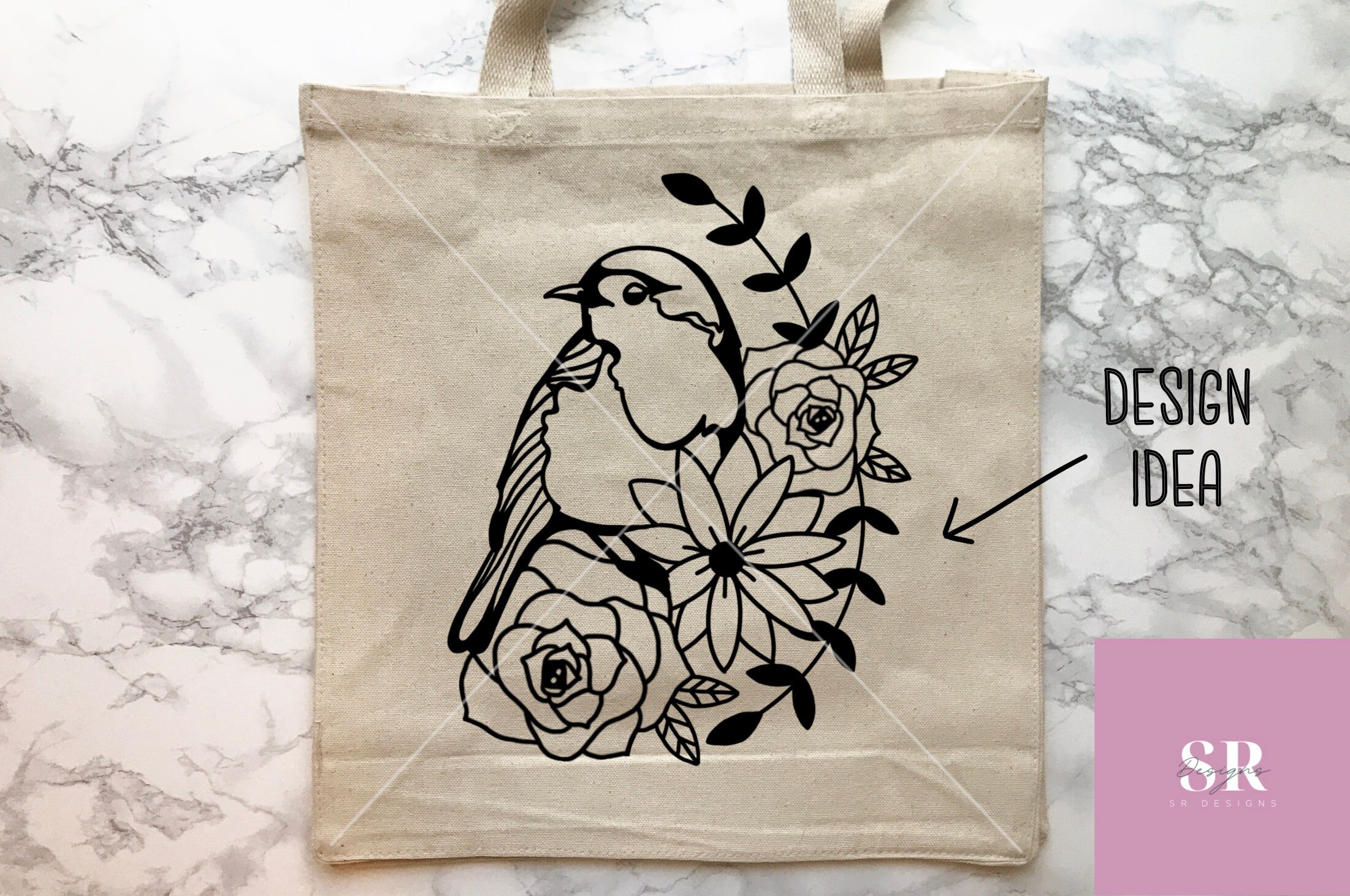 Floral Robin Cutting or Printing Files. 2 Images. - Etsy UK