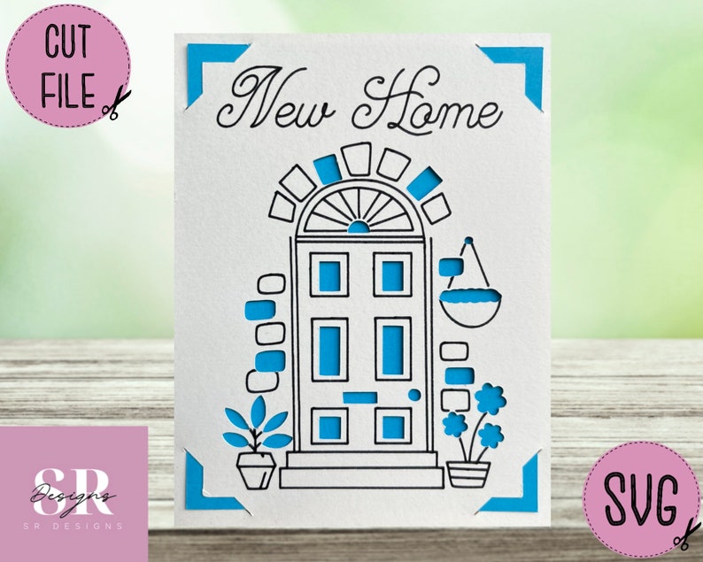 SVG: New Home Insert Card. Cricut Joy Friendly. Draw and Cut - Etsy UK