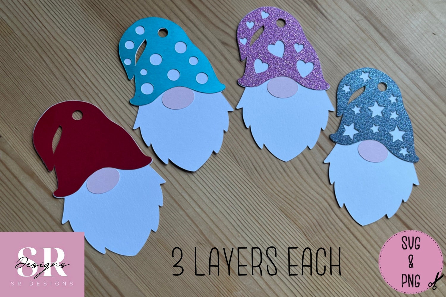 SVG: Gnome Gift Tag Bundle. Paper Cutting. Gnome SVG. - Etsy