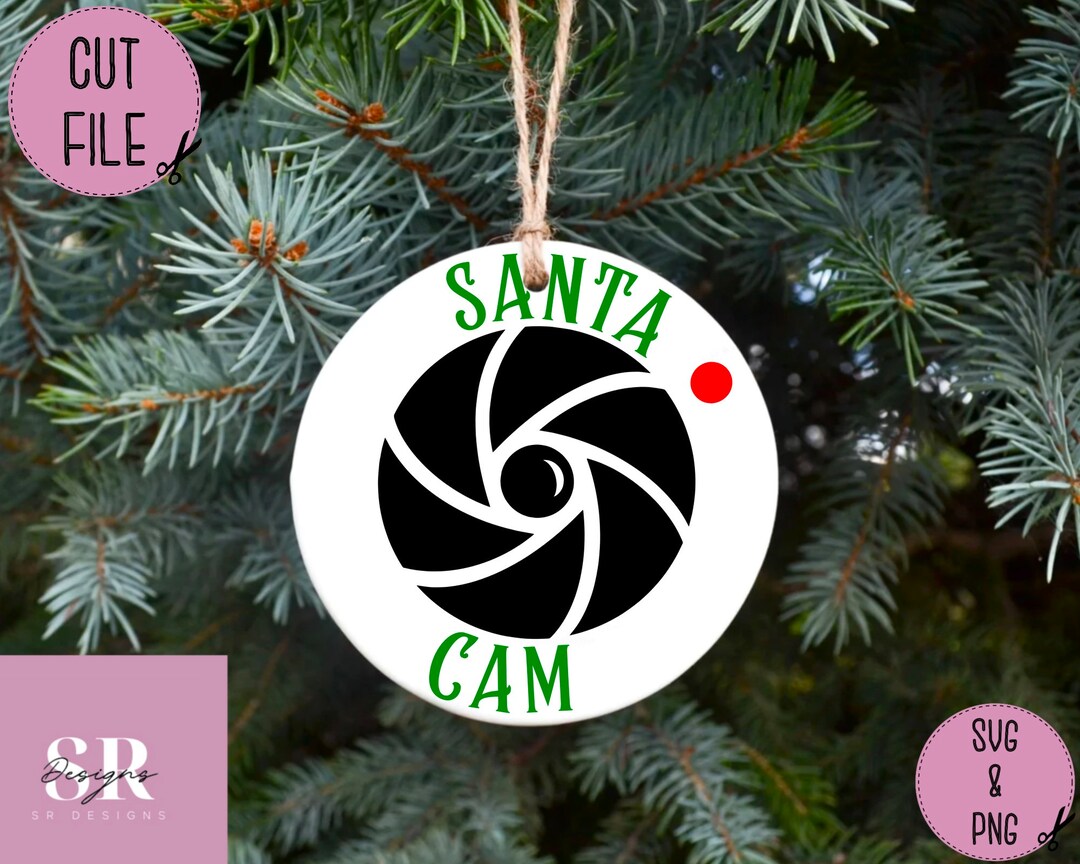 SVG: Santa Cam Bauble Svg. Christmas Bauble Svg. Believe Svg. Believe ...